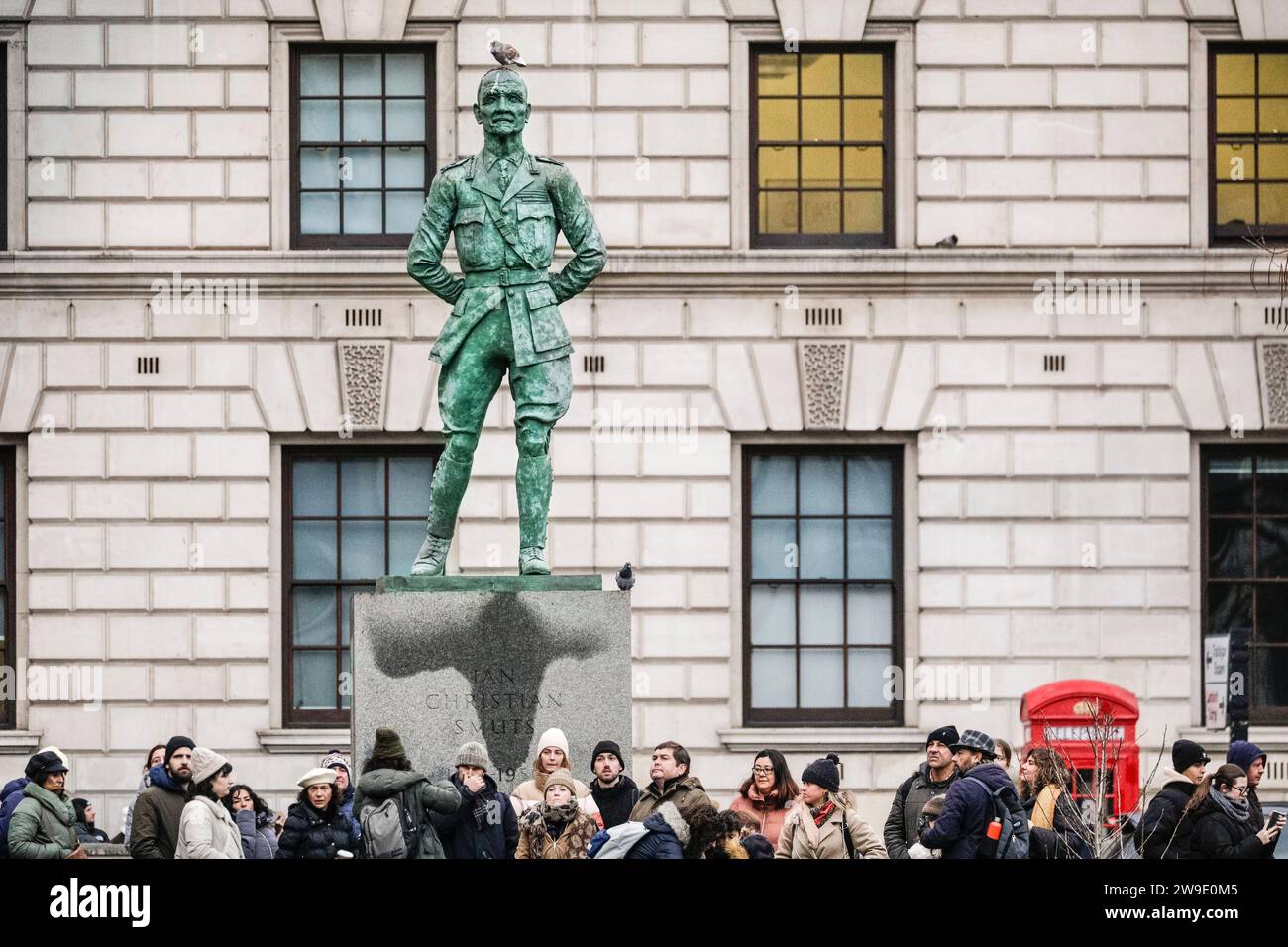 Bronze statue of Field Marshall Jan Christian Smuts on Parliament ...