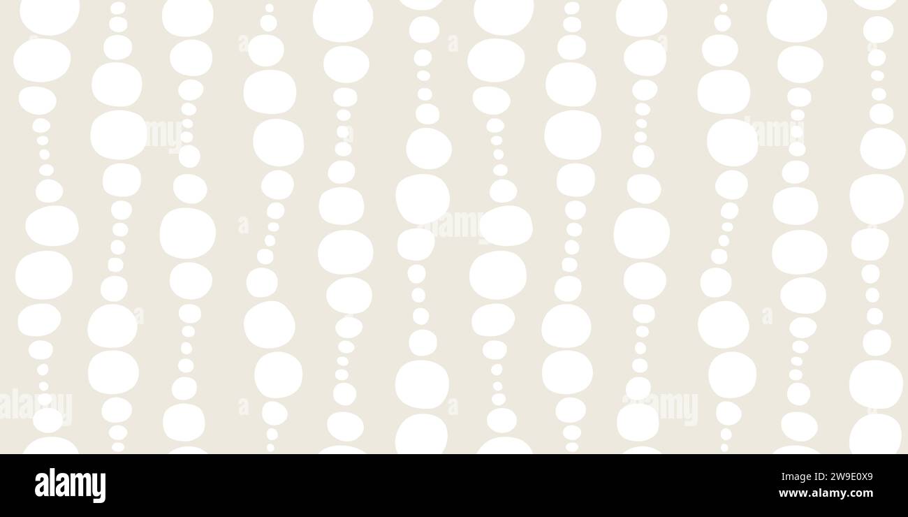 Seamless geometric pattern. Waves and circles in black and white ...