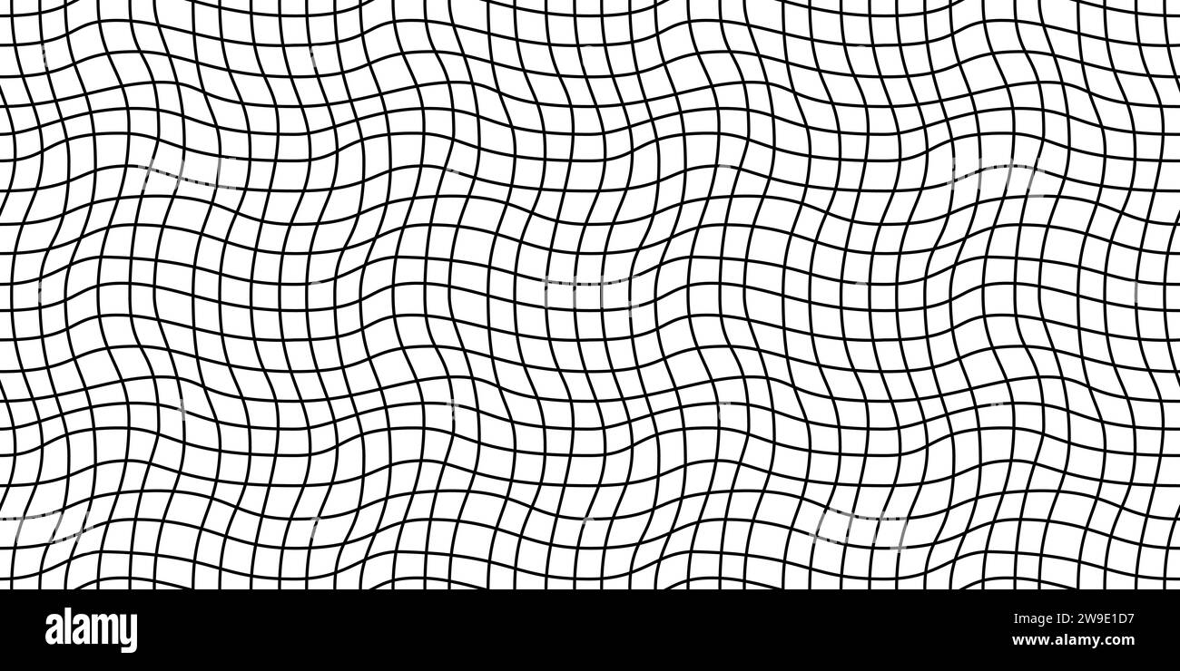 Seamless geometric pattern with woven and distorted checkers that ...