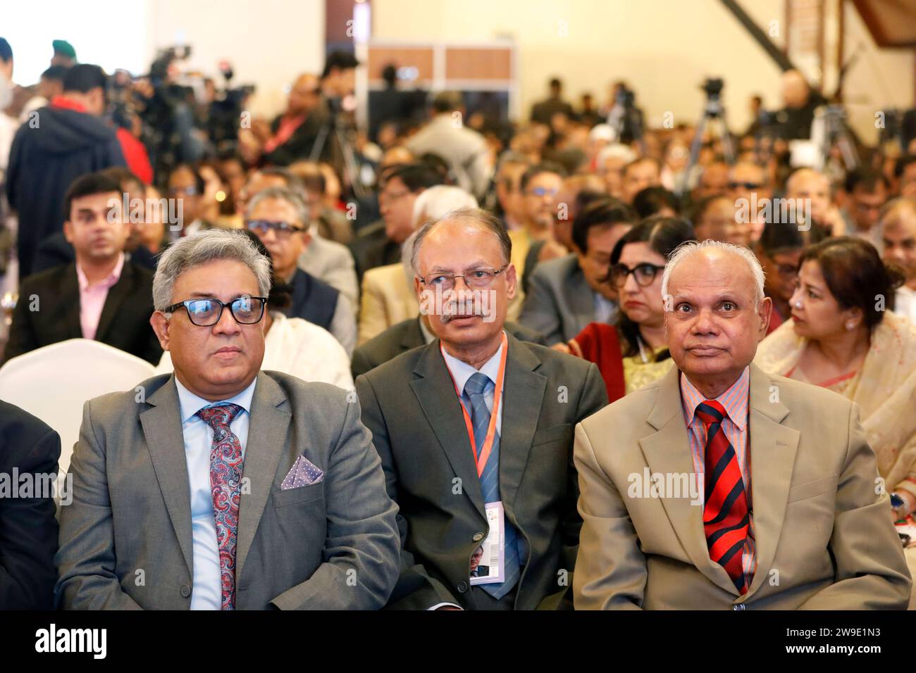 Dhaka, Bangladesh - December 27, 2023: Local and foreign dignitaries ...