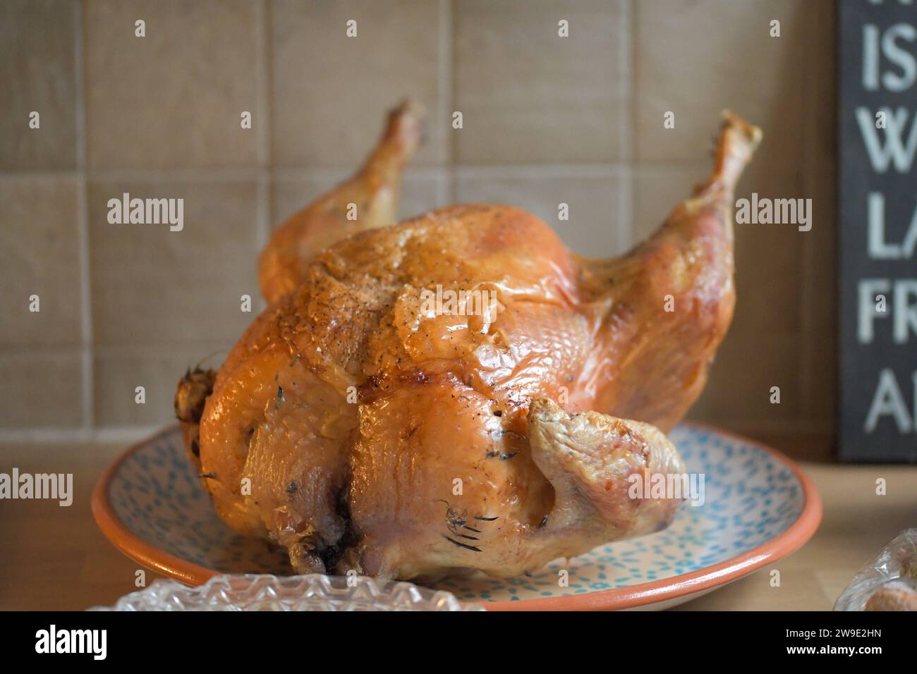 Perfectly cooked Roast Turkey Stock Photo - Alamy