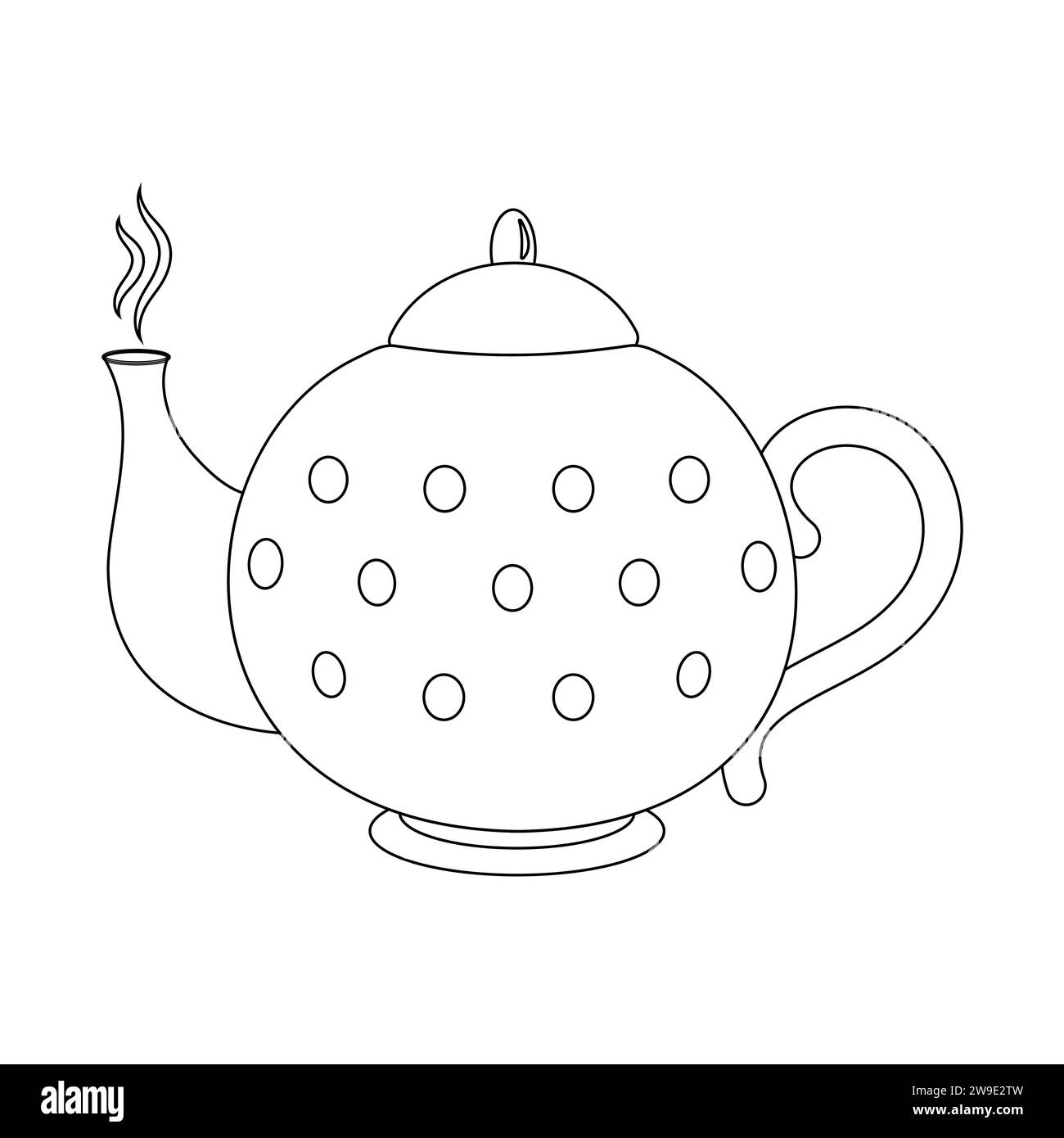 Vector illustration. The kettle icon. Hot tea Stock Vector Image & Art ...