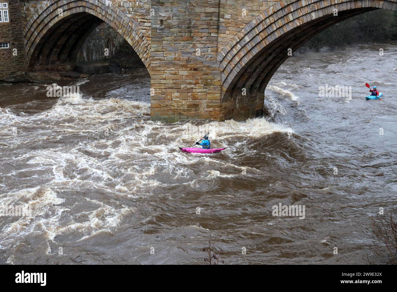 Barnard Castle, Teesdale, County Durham, UK. 27th December 2023. UK ...
