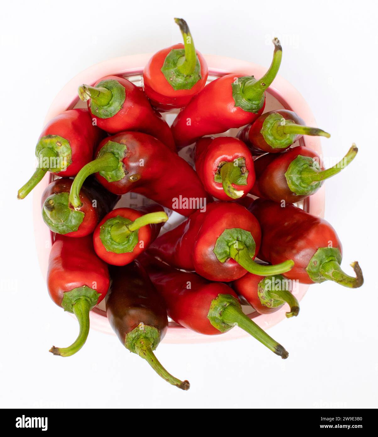 red chili pepper with white isolated background - red pepper fruit ...