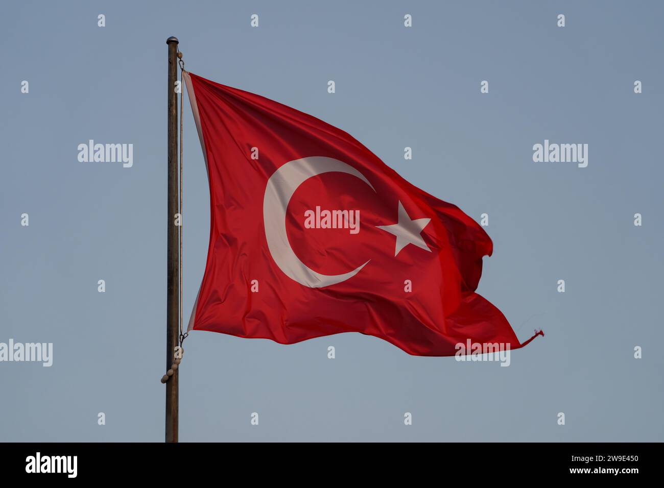 National flag of Turkiye Stock Photo - Alamy