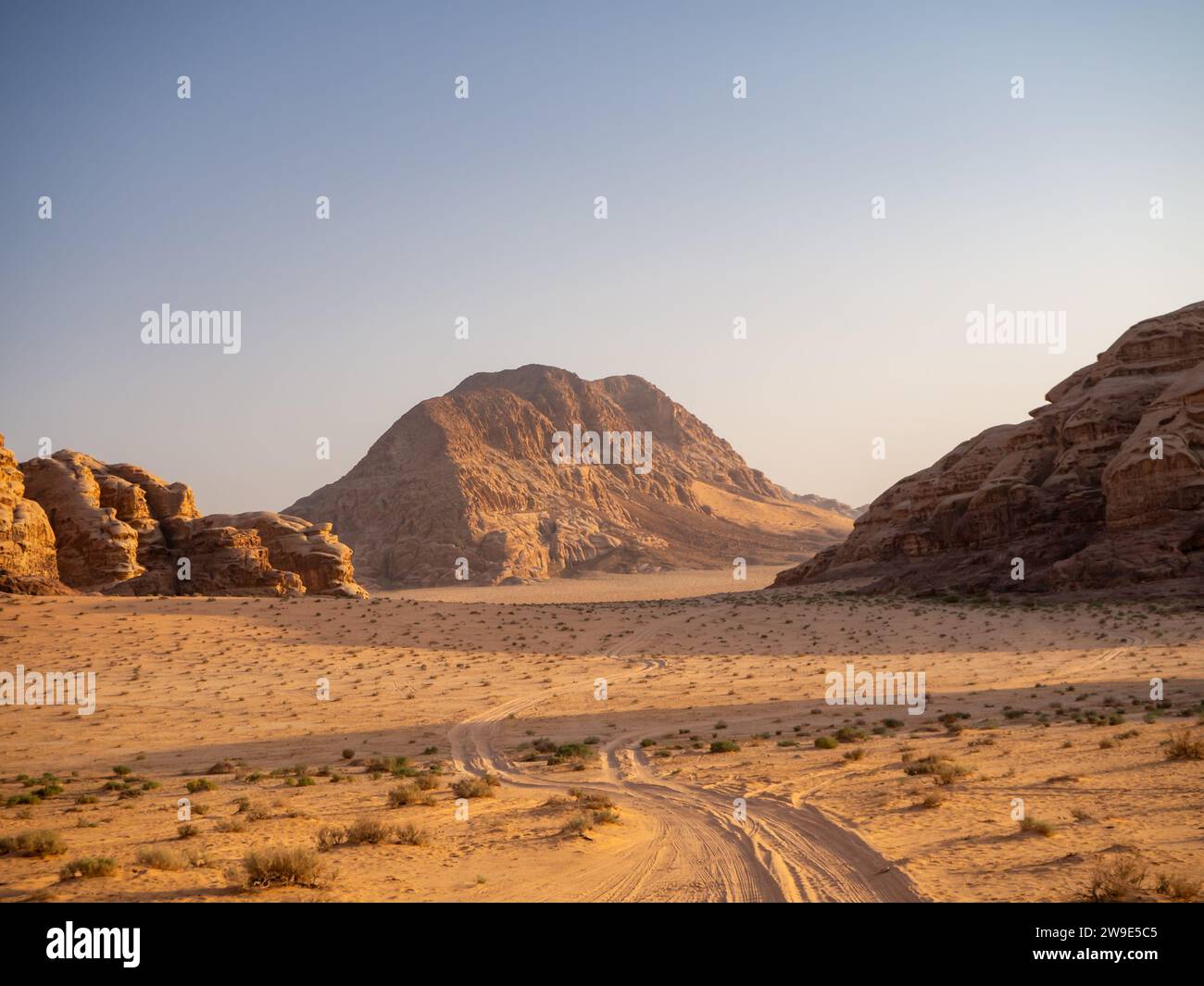Wadi Rum desert, aka Valley of the Moon, Jordan, Middle East Stock ...