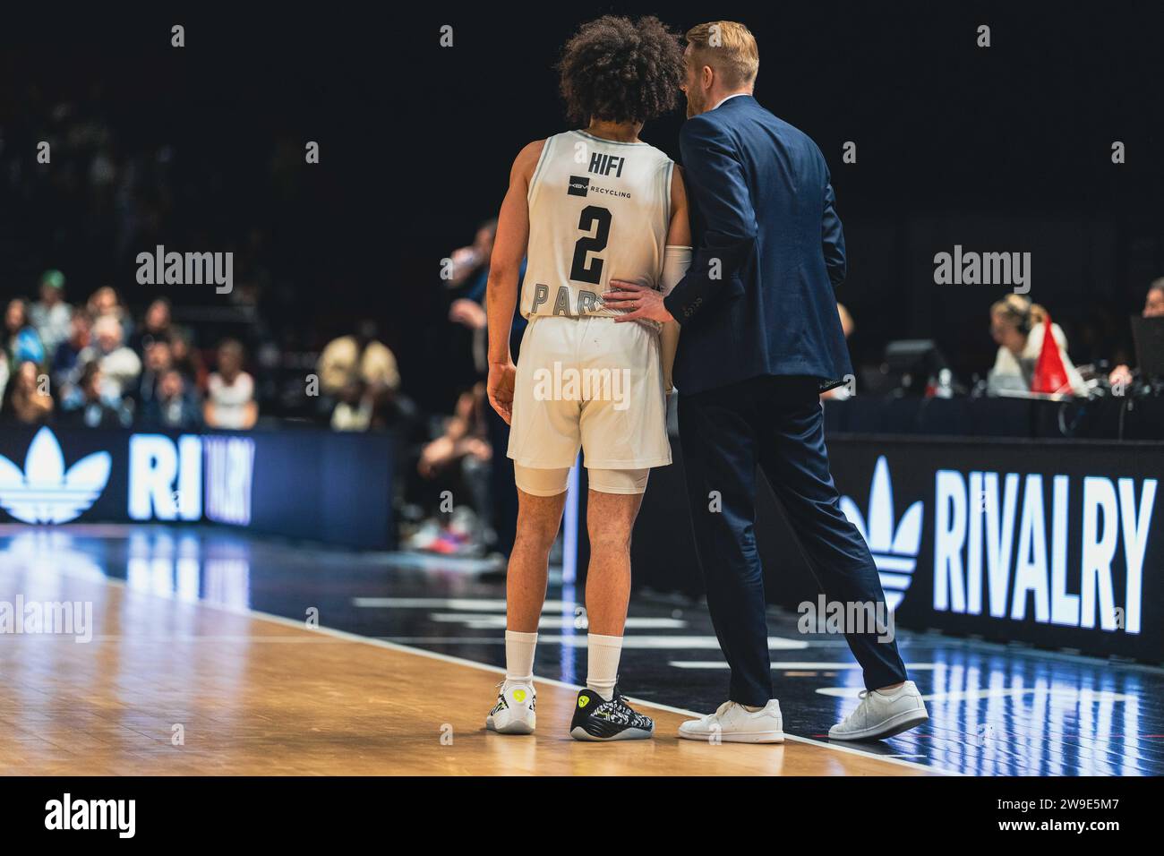 Paris, France December 26, 2023 Nadir HIFI (Paris) and Coach Tuomas ...