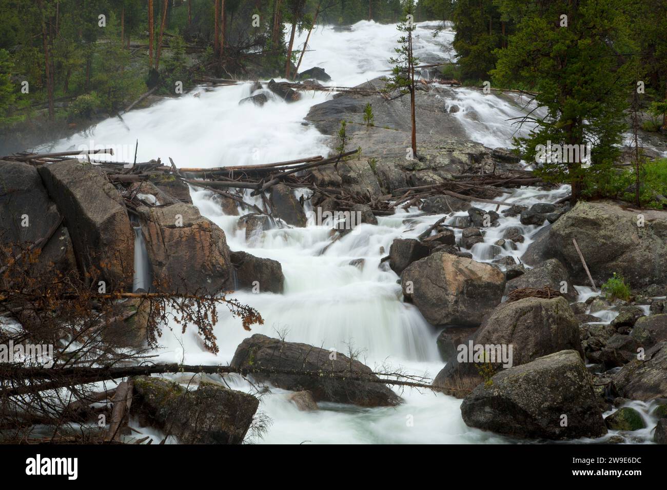 Crazy Creek Falls, Shoshone National Forest, Beartooth Highway Scenic ...