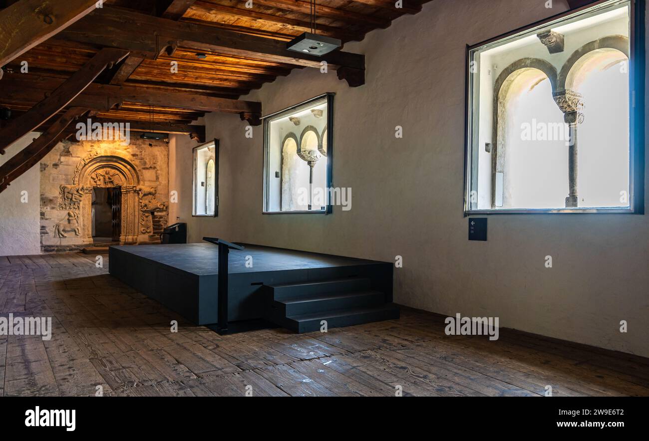Tyrol Castle, Merano, South Tyrol, Italy, June 14, 2023: interior of ...