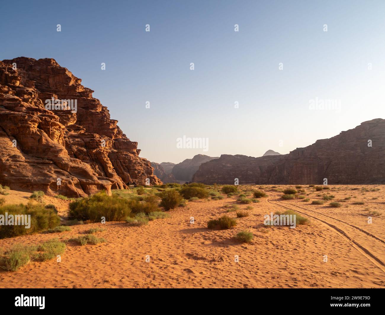 Wadi Rum desert, aka Valley of the Moon, Jordan, Middle East Stock ...