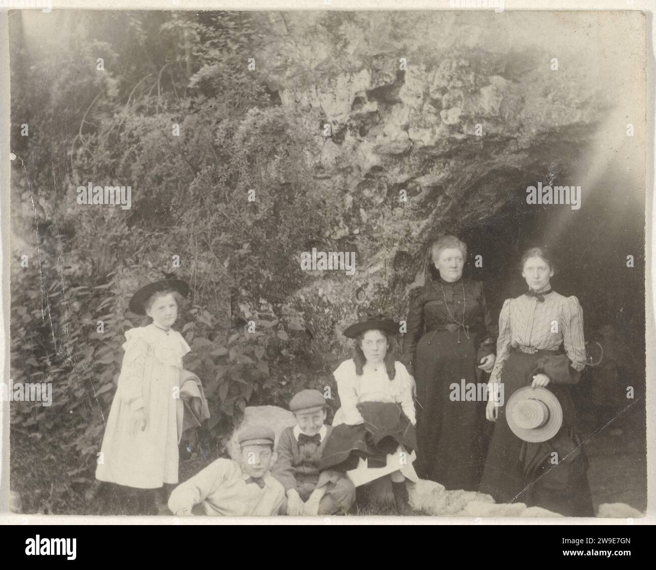 Vermeulen family at a cave, 1880 - 1920 photograph. cabinet photograph unknown photographic ...