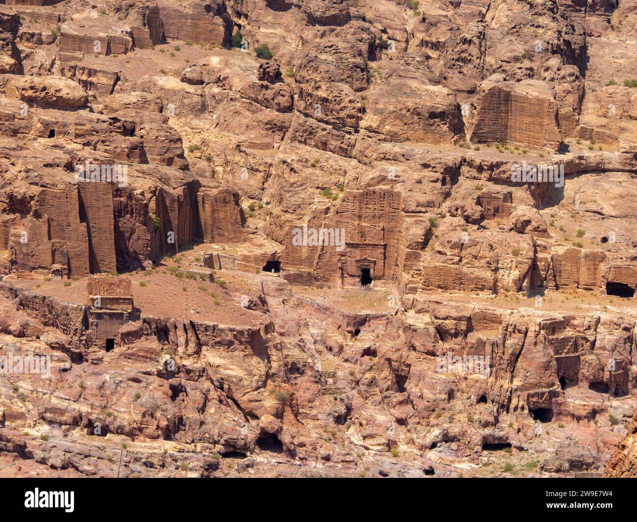 Petra historic and archaeological city carved from sandstone stone ...