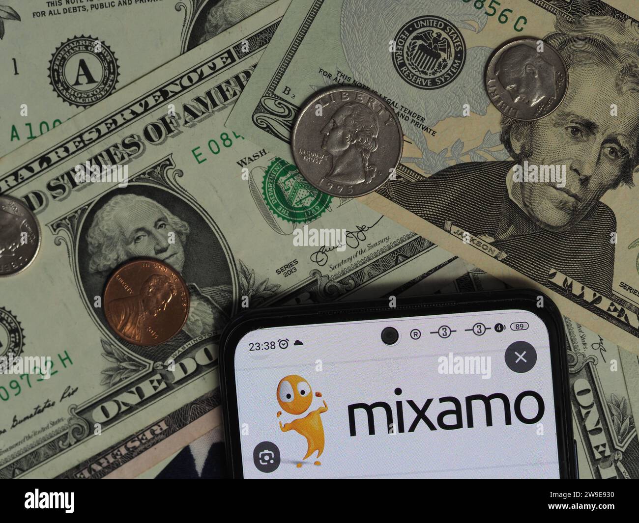 Germany. 27th Dec, 2023. In this photo illustration, a Mixamo Inc. logo ...