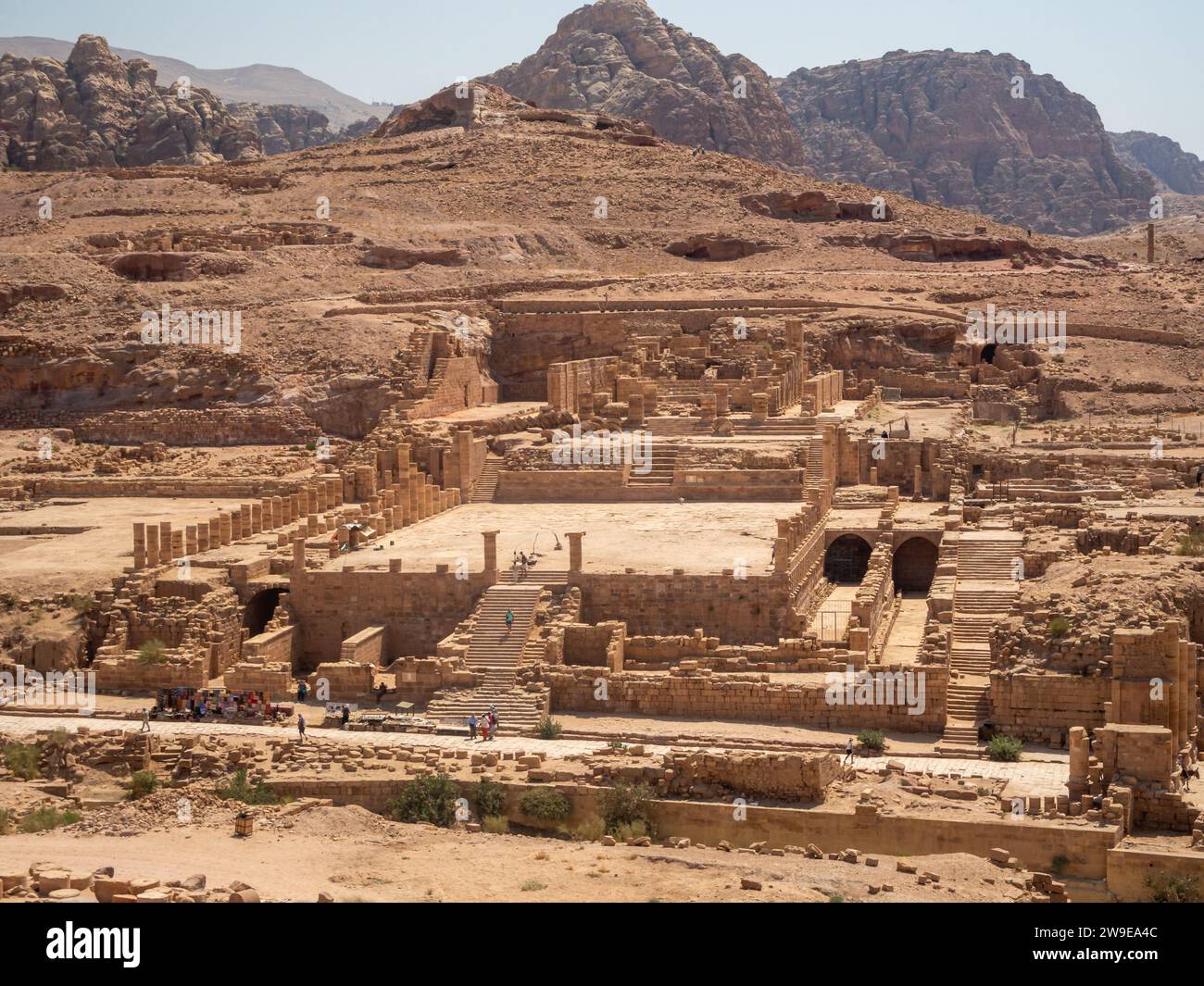 Petra historic and archaeological city carved from sandstone stone ...