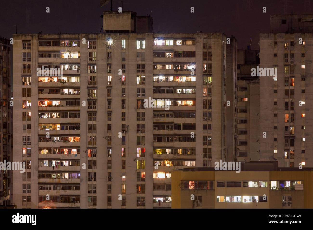Caracas city center, Venezuela at night Stock Photo - Alamy