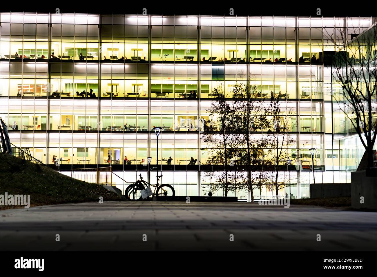 Calgary Alberta Canada, November 28 2023: Students on campus studying ...