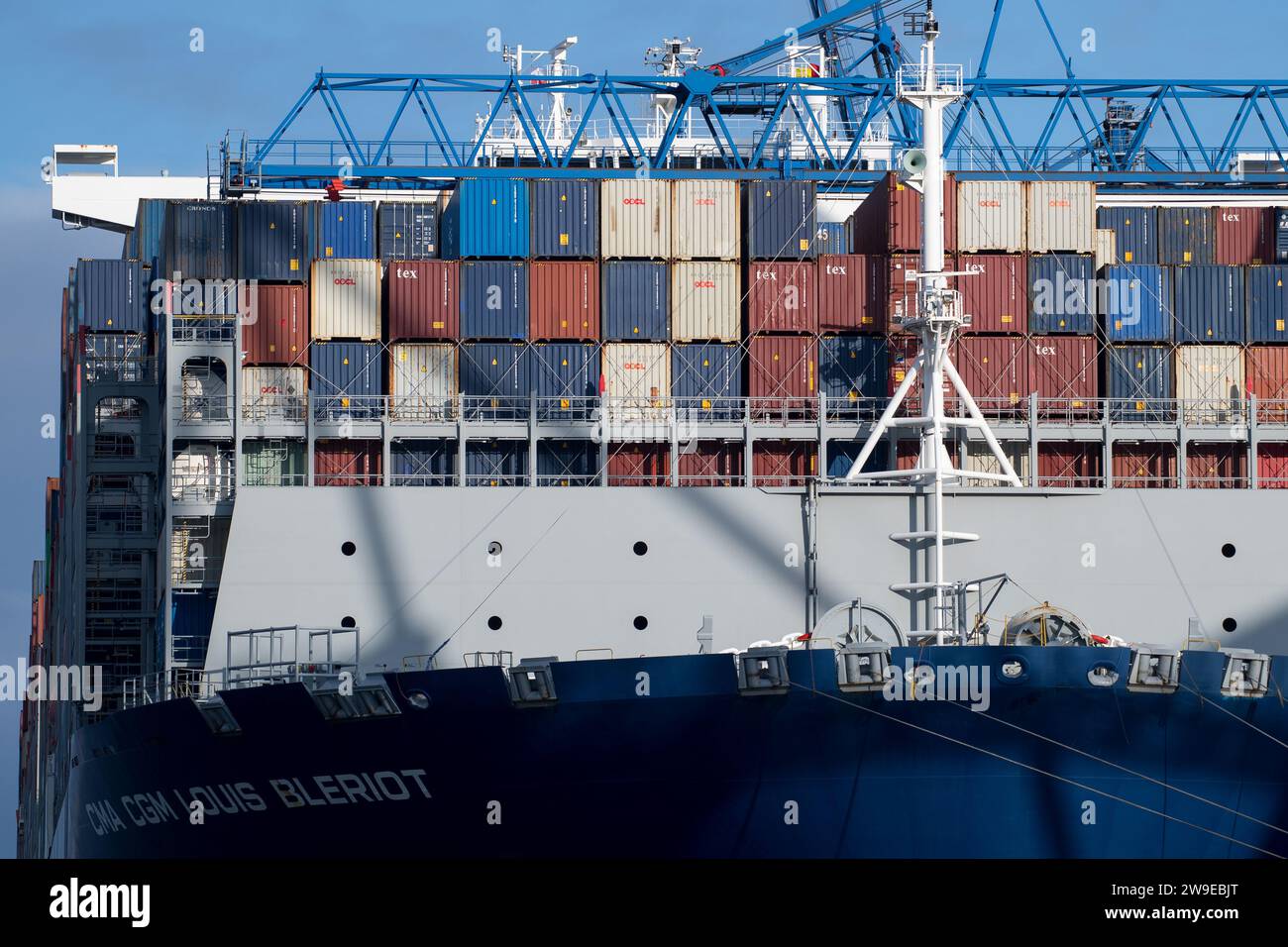 CMACGM Louis Bleriot container ship in Baltic Hub, former Deepwater ...
