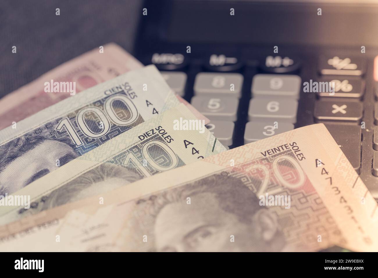 Peru money, Calculator and Peruvian banknotes, Budget and economics ...