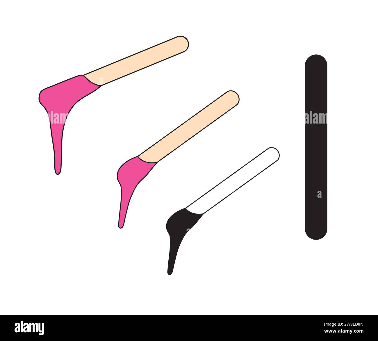 Waxing Vector, Waxing Outline, Waxing Silhouette, Brazilian Wax, Body Wax, Hair Removal ...