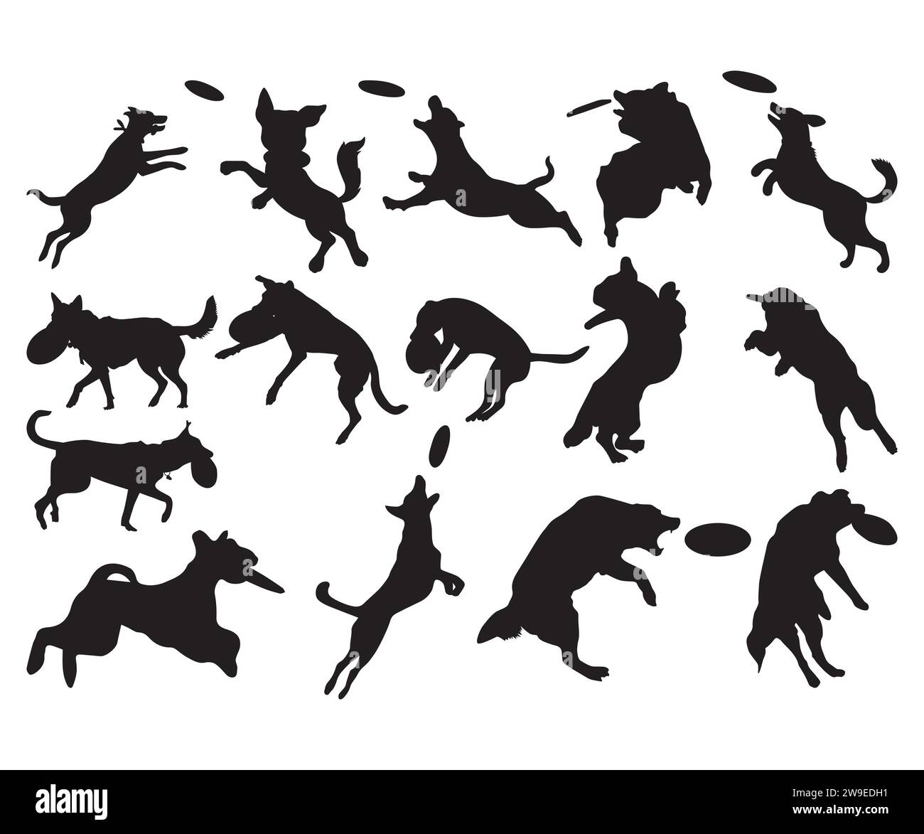 Photo black dog in Stock Vector Images - Alamy