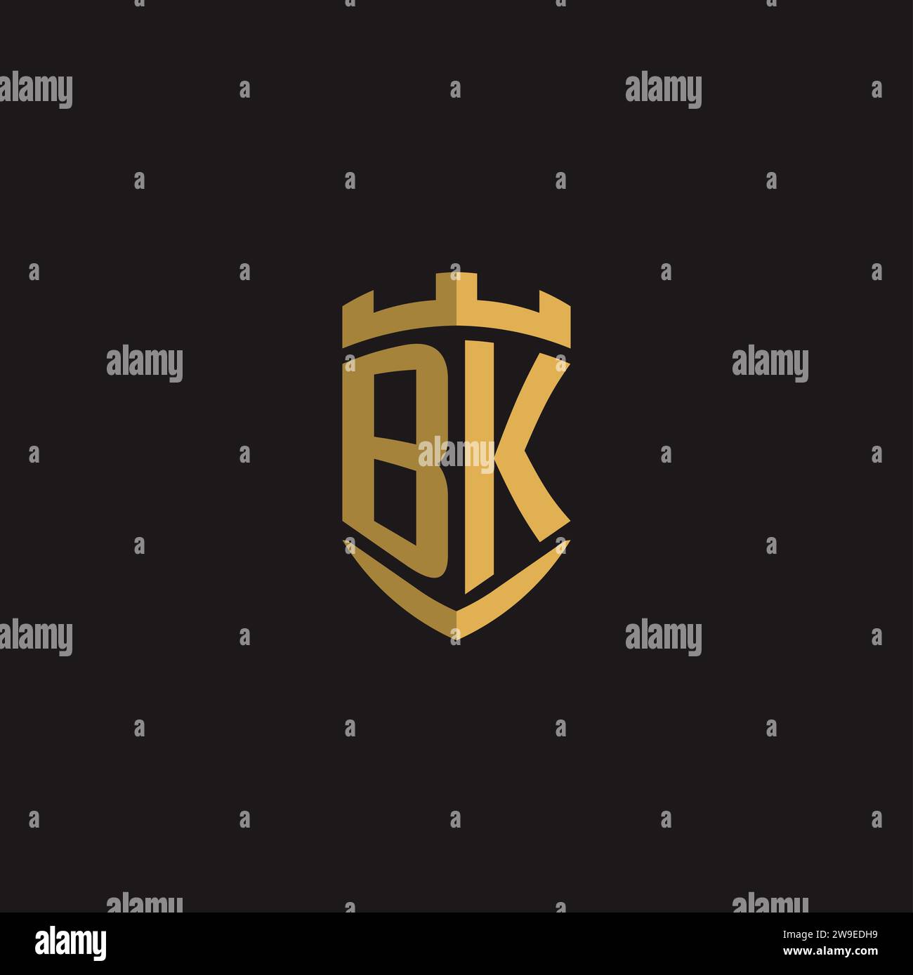 Bk initials logo hi-res stock photography and images - Alamy