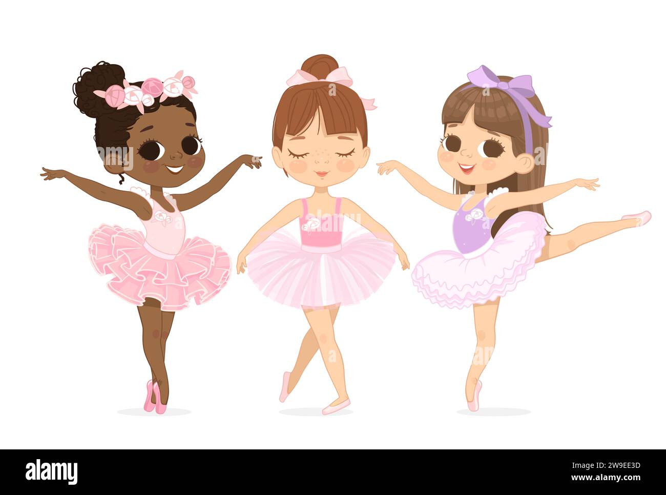 Group ballerinas Stock Vector Images - Alamy