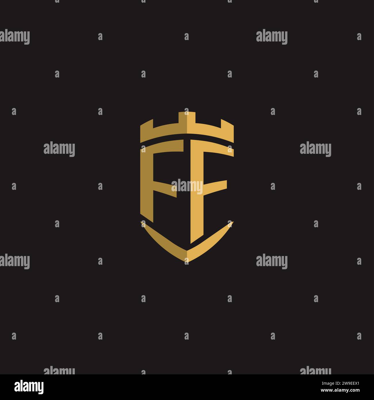 Ff initials logo hi-res stock photography and images - Alamy