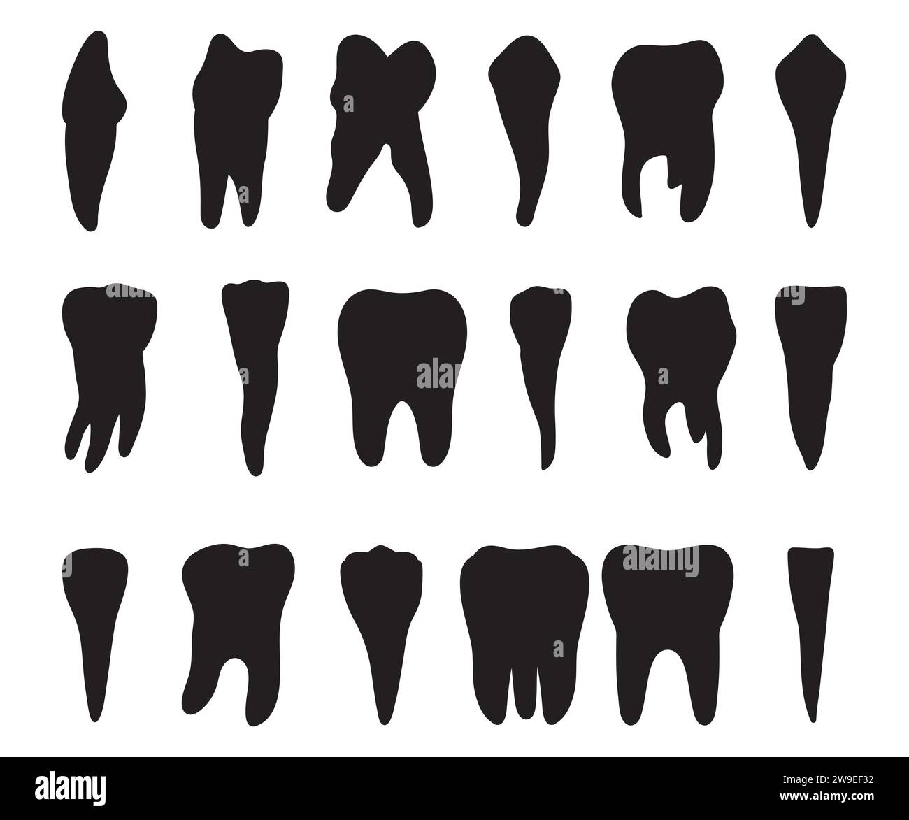 Tooth monogram vector bundle hi-res stock photography and images - Alamy