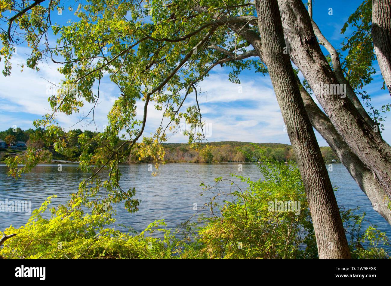 Connecticut River, Gillette Castle State Park, Connecticut Stock Photo ...