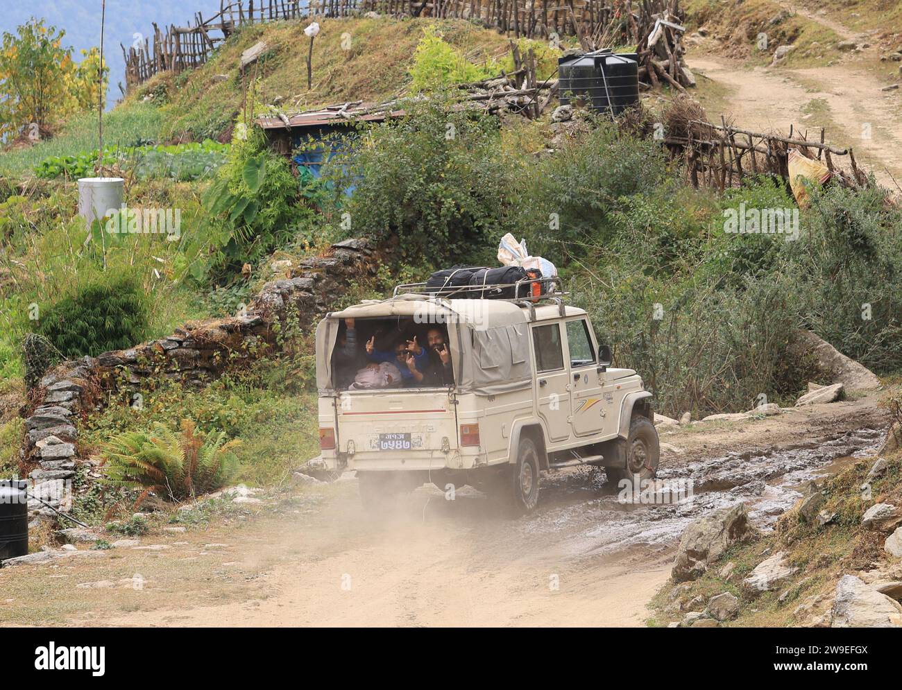 Nepali jeep hi-res stock photography and images - Alamy