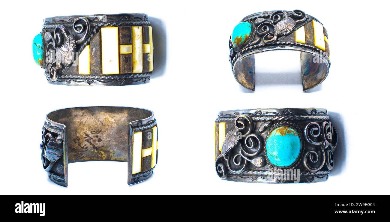 Turquoise jewelry navajo hi-res stock photography and images - Alamy