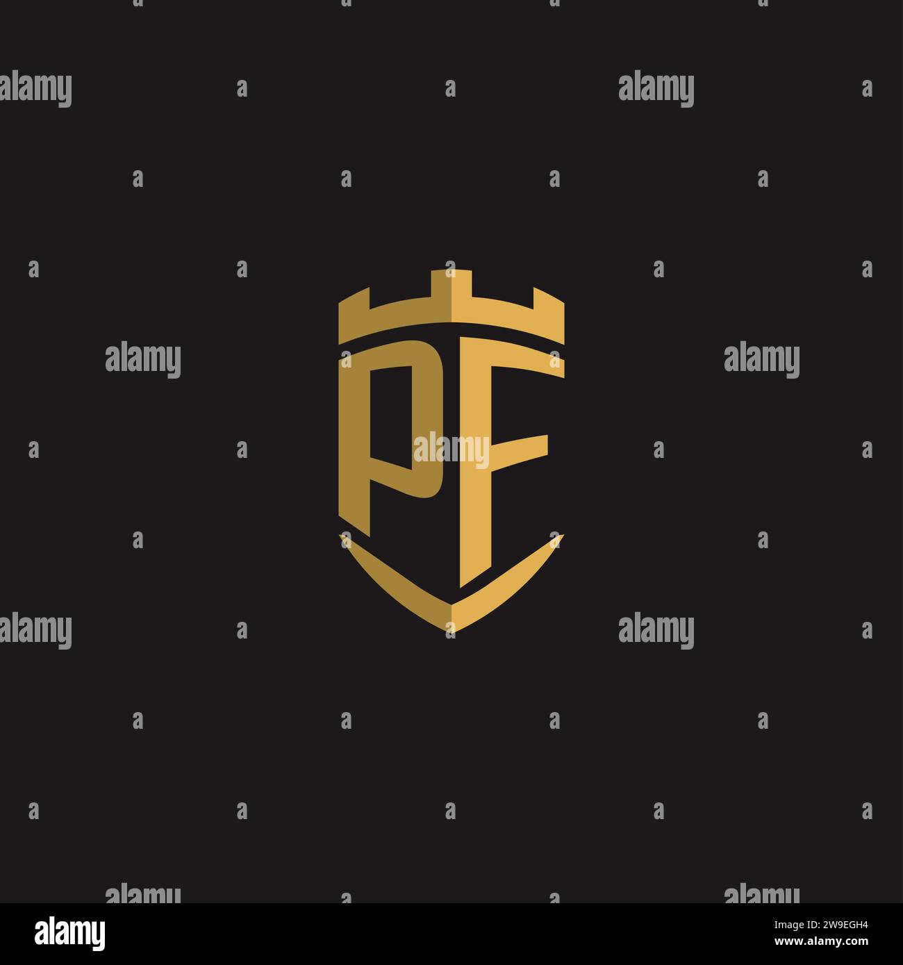 Pf letters Stock Vector Images - Alamy