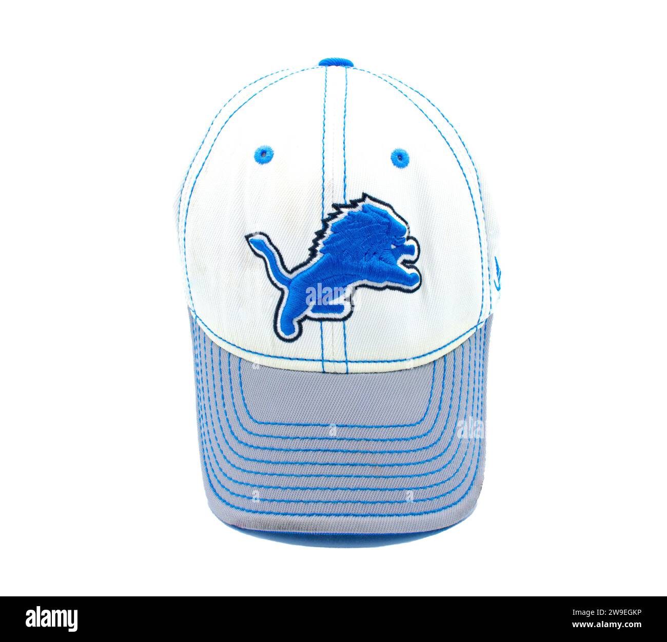 Detroit, USA November 22, 2023 logo of the Detroit Lions American ...