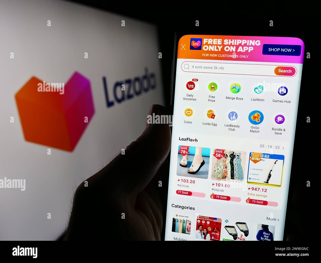 Lazada e commerce platform hi-res stock photography and images - Alamy