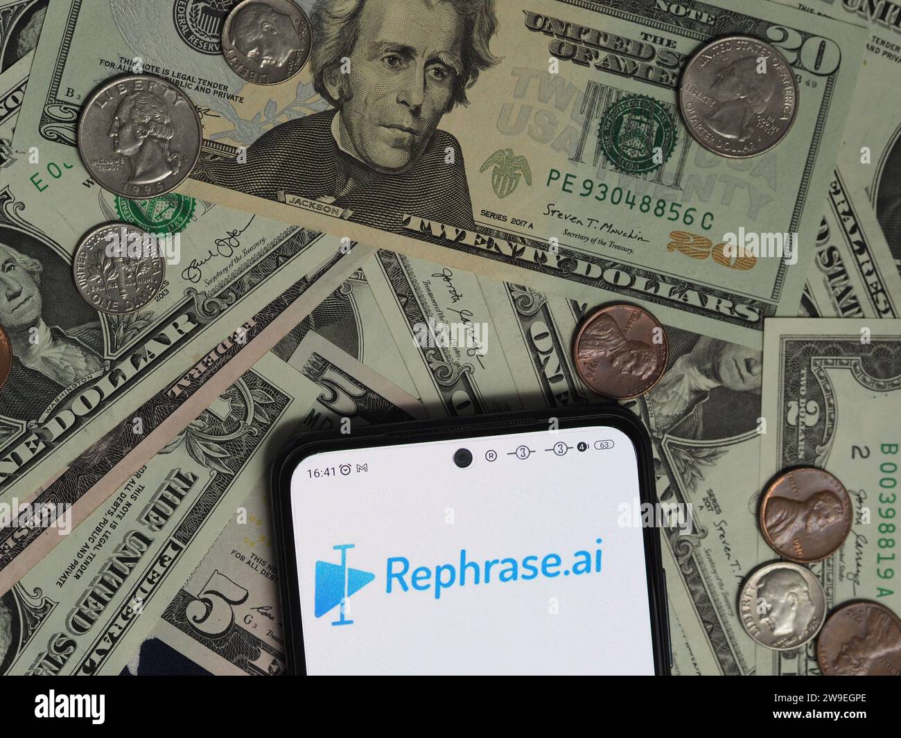 Bavaria, Germany - December 27. 2023: In this photo illustration, a ...