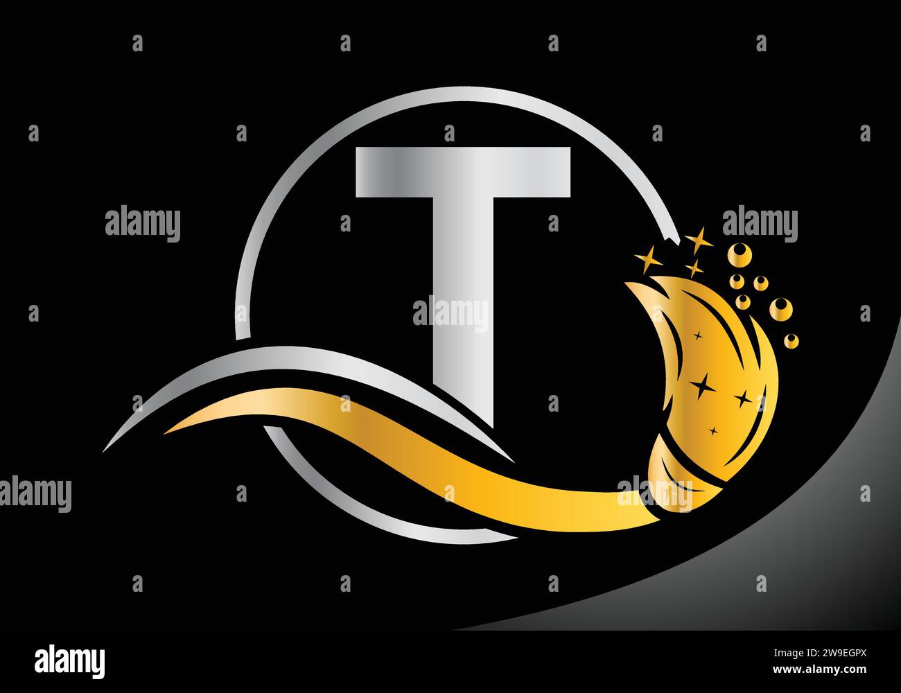 Letter T Cleaning logo, Cleaning brush logo Design Vector Template ...