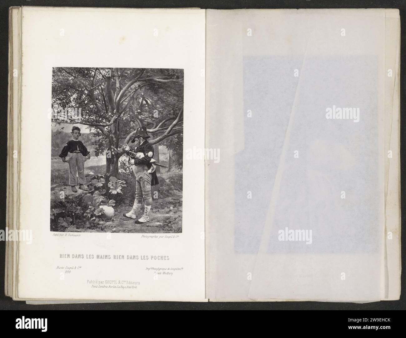 Fotoreproductie van het schilderij nothing in the hands nothing in the ...