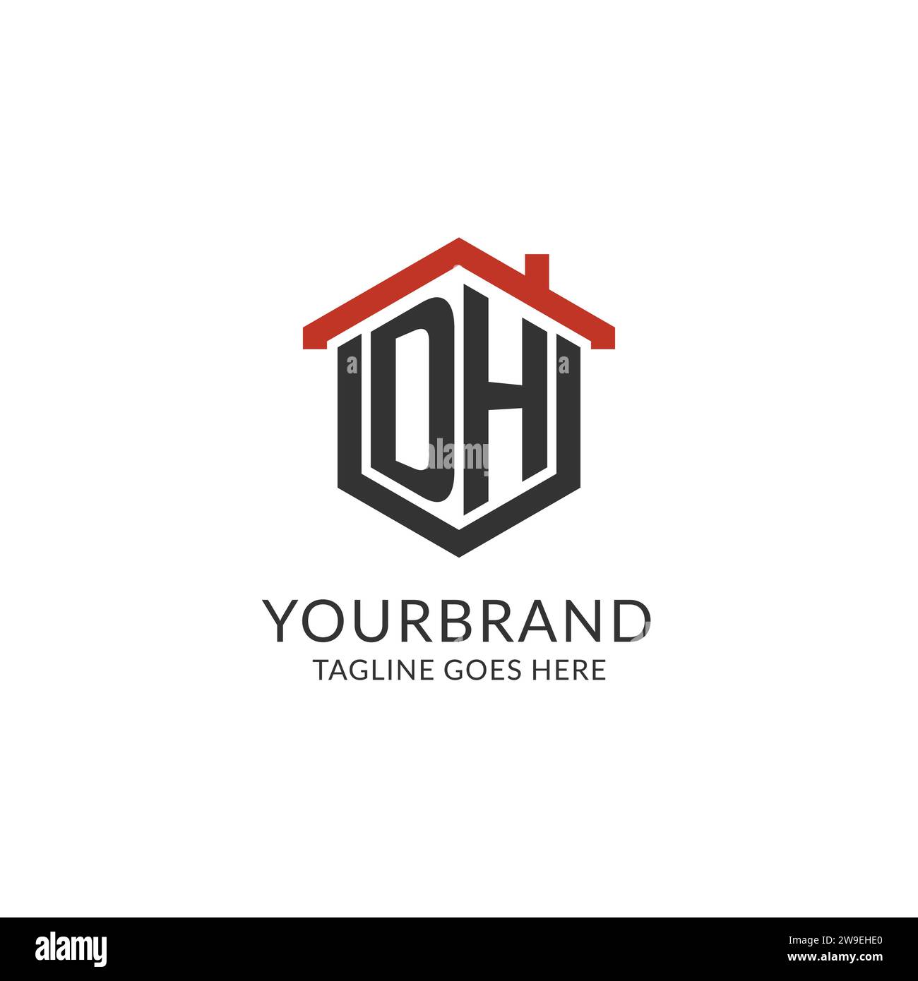 Dh real estate logo hi-res stock photography and images - Alamy