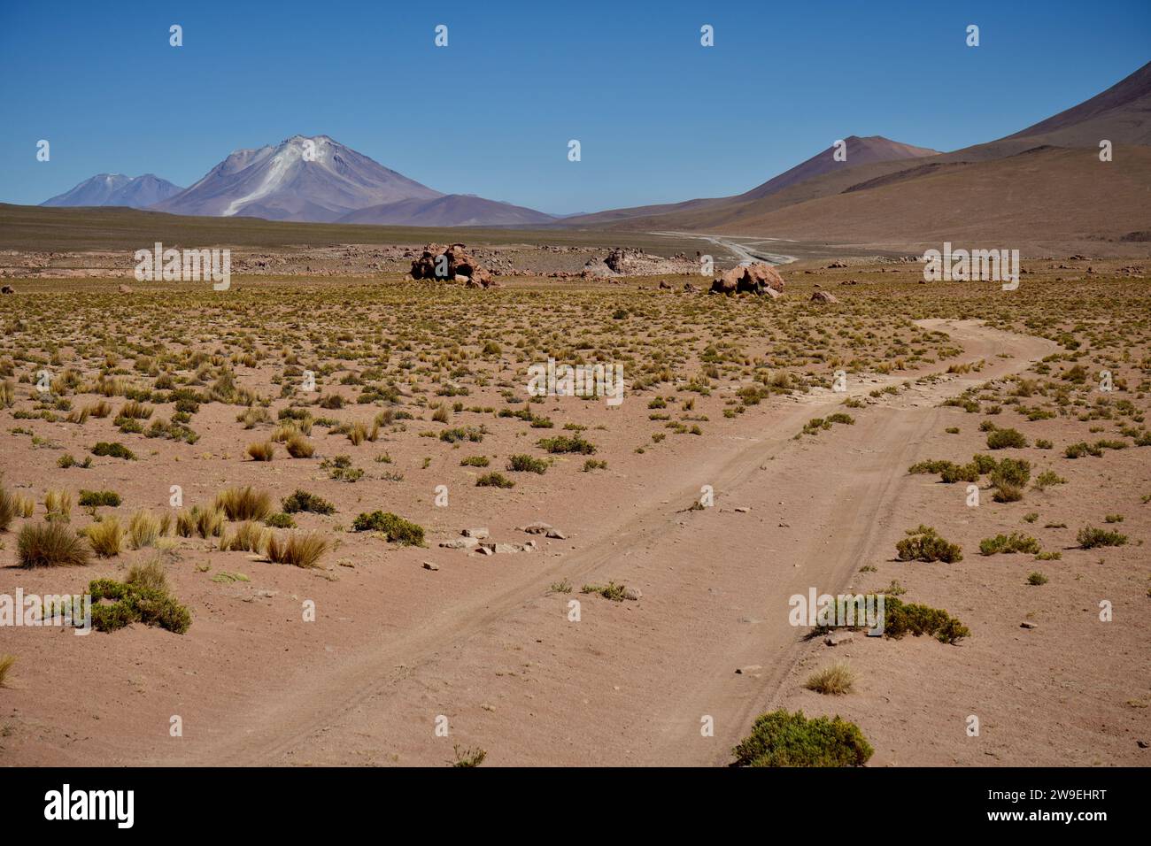 A Track through the Sud Lipez Region of Bolivia, with Pastos Grandes ...