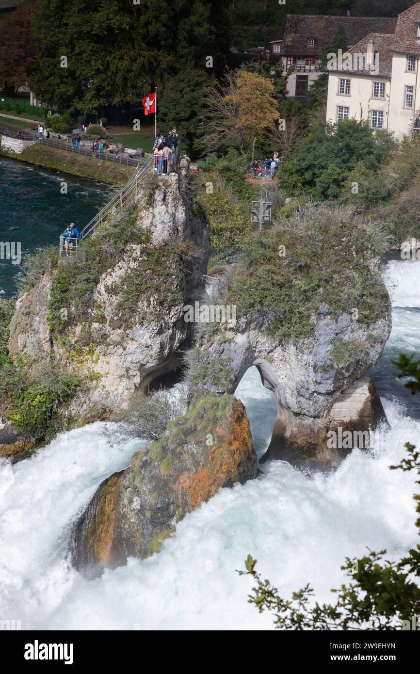 Waterfalls of Rheinfall, Dachsen, Zurich, Switzerland Stock Photo - Alamy