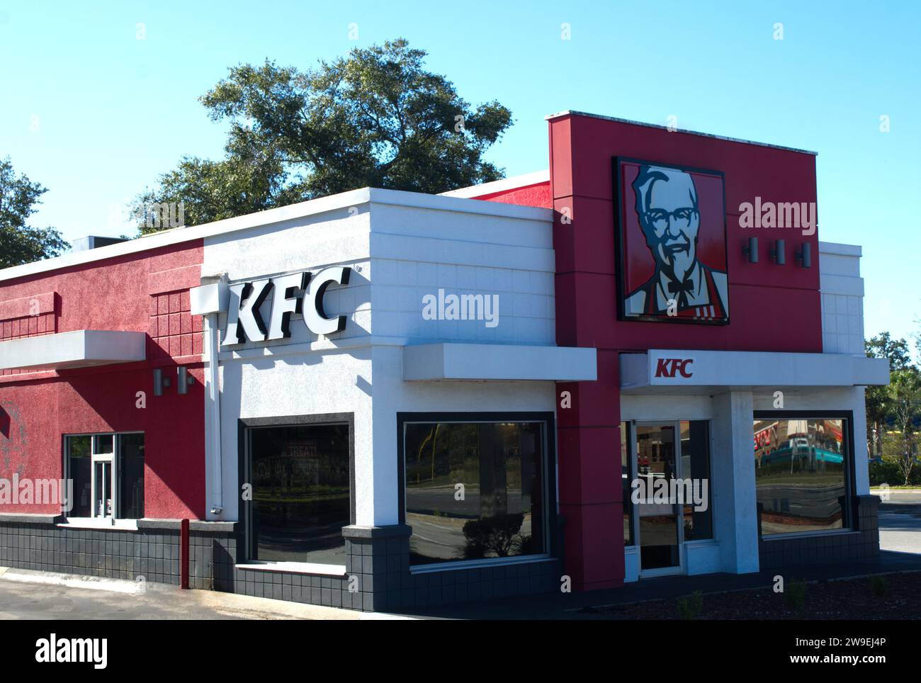 OCALA, FLORIDA USA - OCTOBER 22, 2023 KFC Kentucky fried chicken is a ...