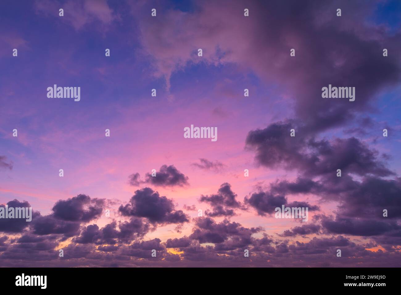 Dramatic purple sunset sky background overlay. Ideal for sky ...