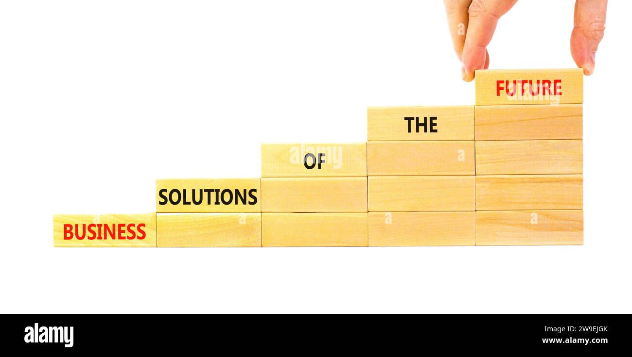 Business solutions of the future symbol. Concept words Business ...