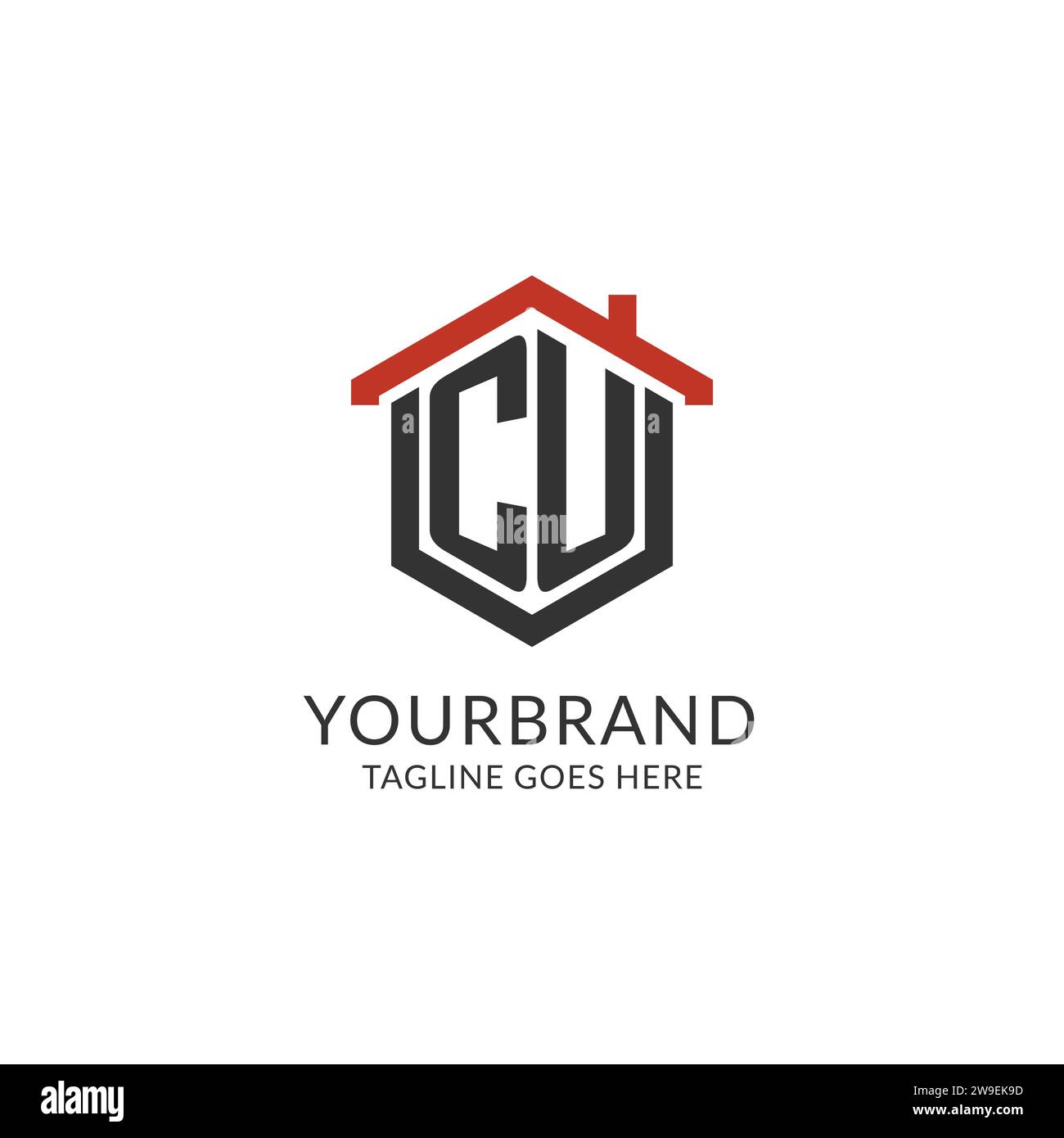 Cu minimal logo hi-res stock photography and images - Alamy