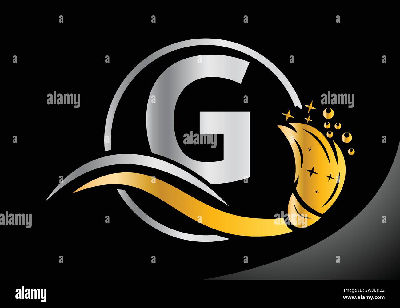Letter G Cleaning logo, Cleaning brush logo Design Vector Template ...