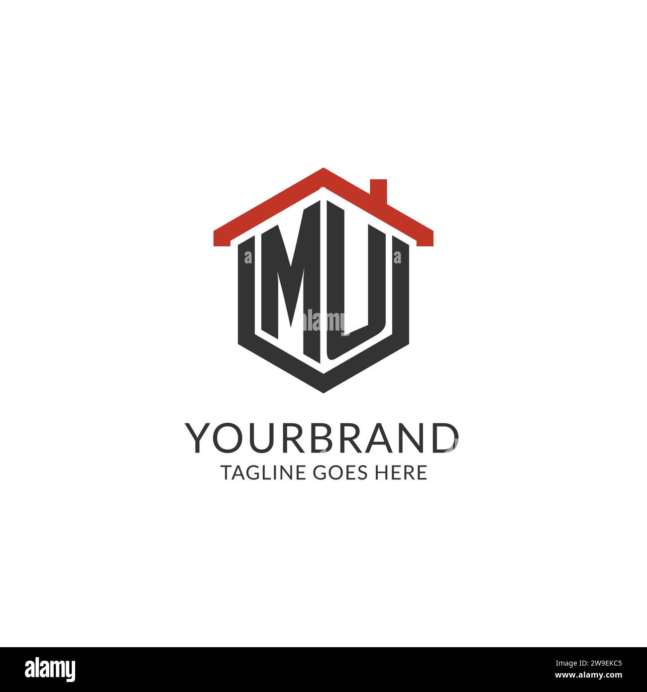 Mu minimal logo Stock Vector Images - Alamy