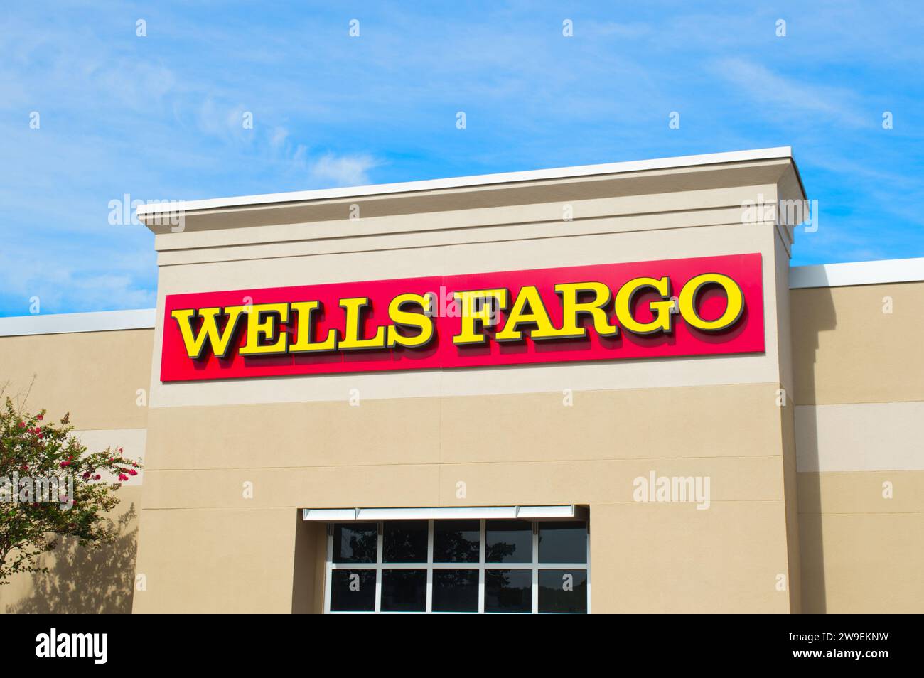 October 14, 2023 Ocala, Florida local branch of Wells Fargo bank store ...