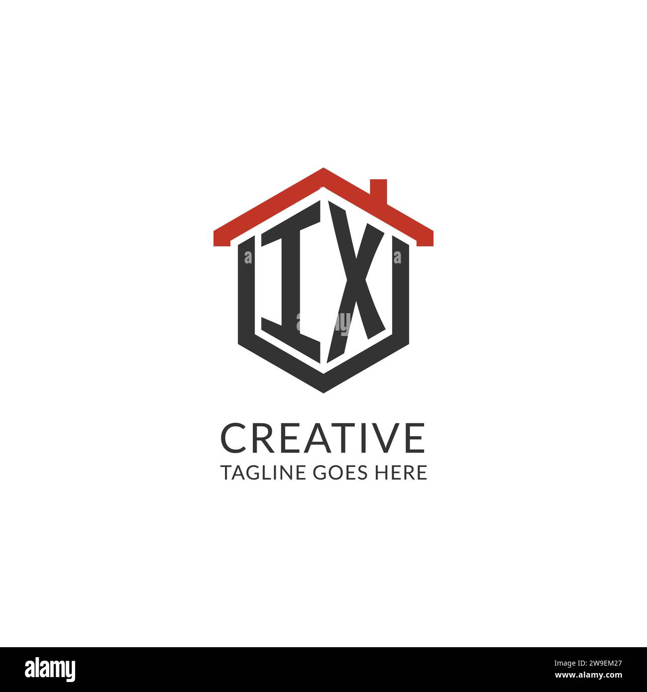 Ix real estate logo hi-res stock photography and images - Alamy