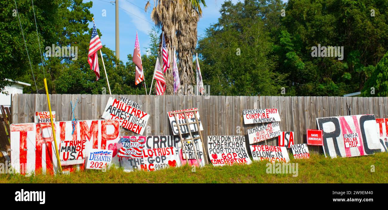 Trump 2024 banner hi-res stock photography and images - Alamy