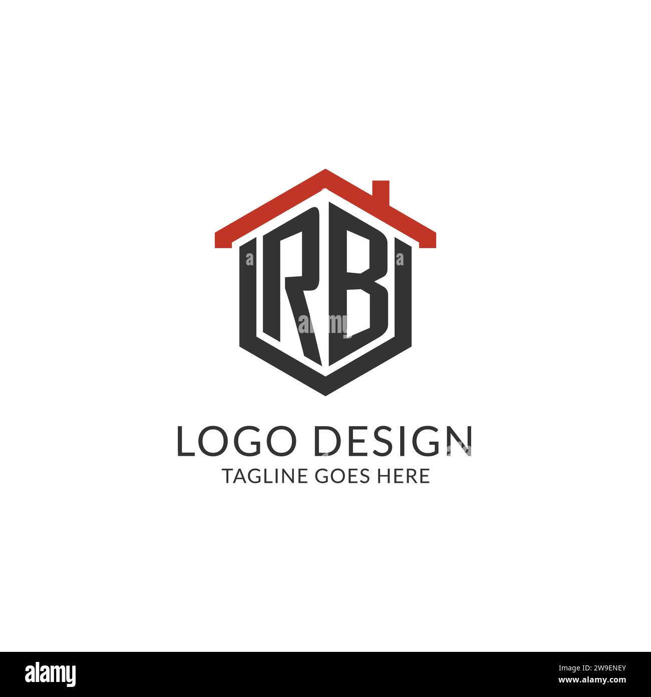 Rb minimal logo Stock Vector Images - Alamy